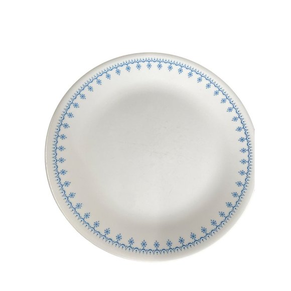 Corelle | Dining | Vintage Corelle Snowflake Blue Garland Dinner Plate ...